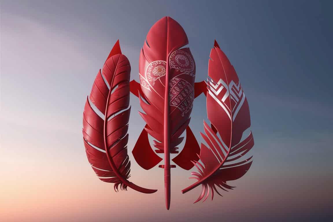 Red Feather Symbolism: Spiritual Insight
