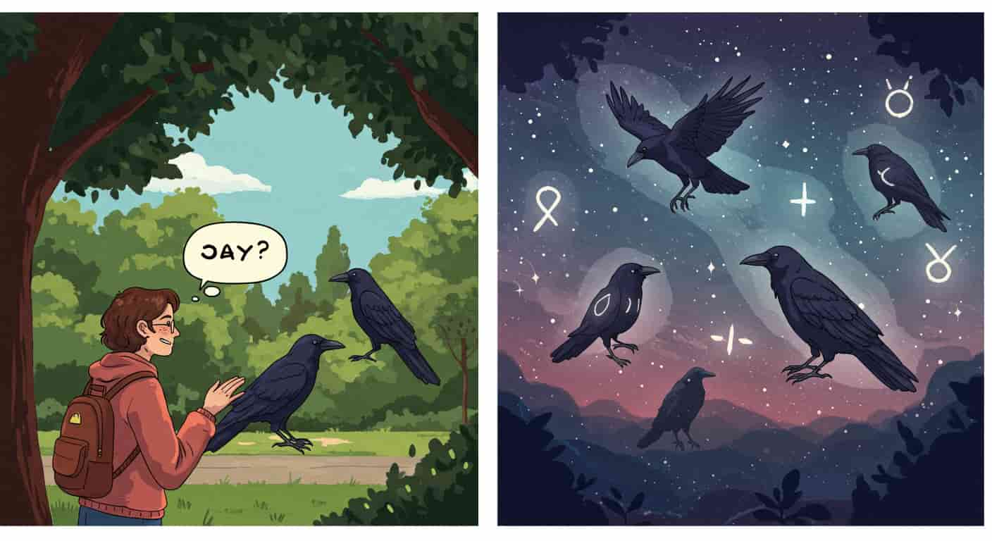 Seeing Crows Spiritual Meaning: Encounters & Interpretations
